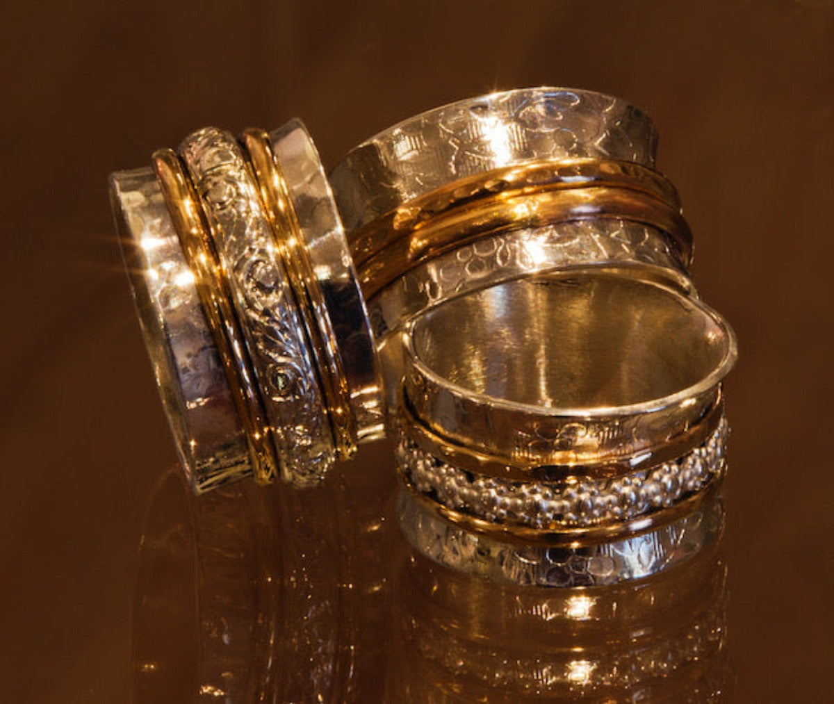 Sterling Silver Spinner Rings – Opera House Gallery of Contemporary Art